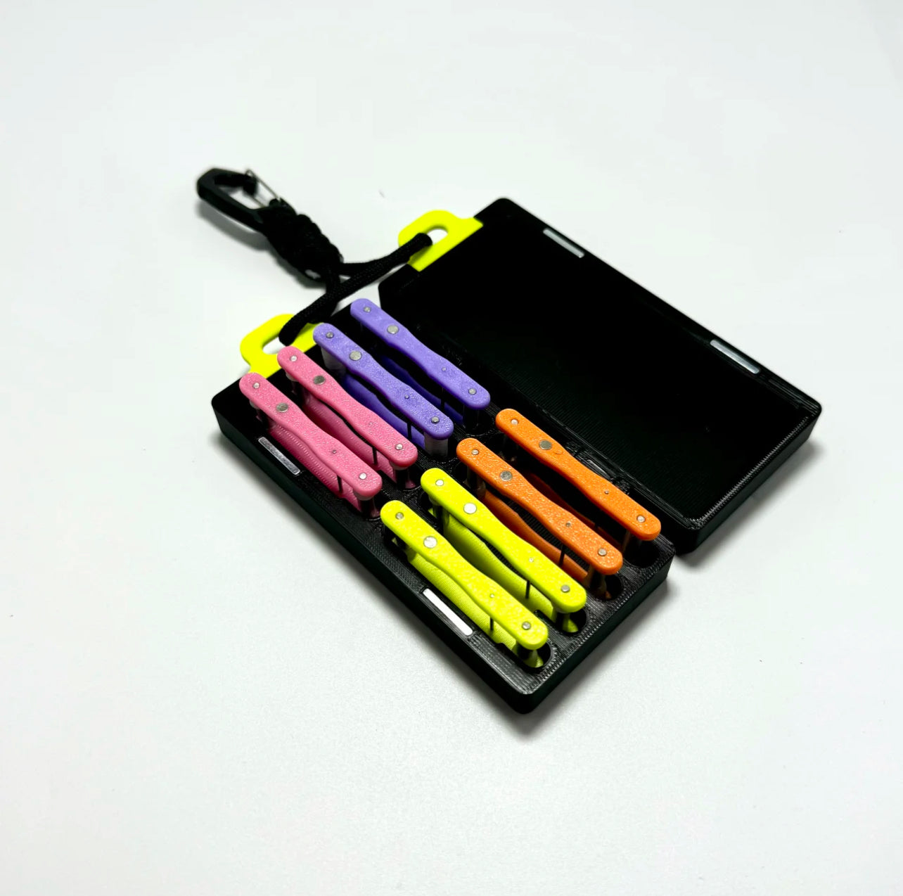 Compact 3D Printed Rig Organizer – 8-Rig Storage for Micro Fishing